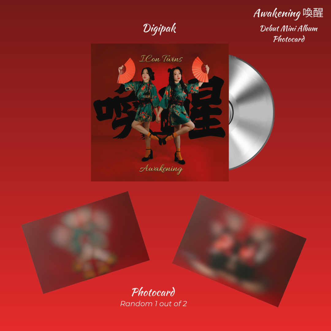 Awakening 喚醒 – CD + Photocard Bundle – I.Con Twins Music